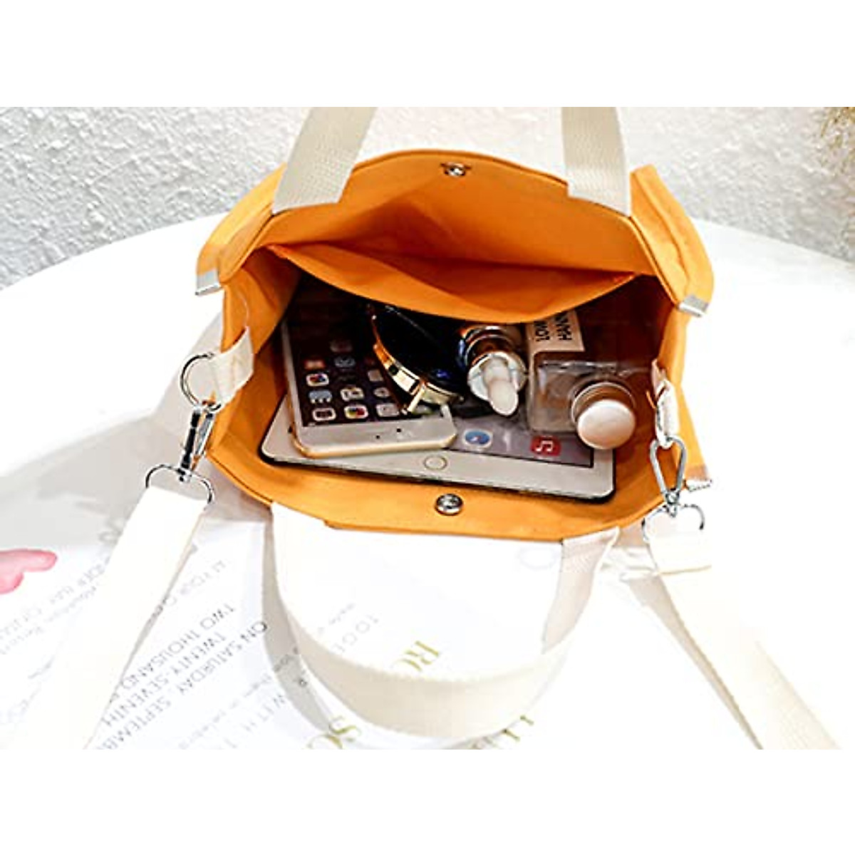 Womens Canvas Tote Bag Hobo Handbag Casual Shoulder Crossbady Purse Satchel Shopping Bag