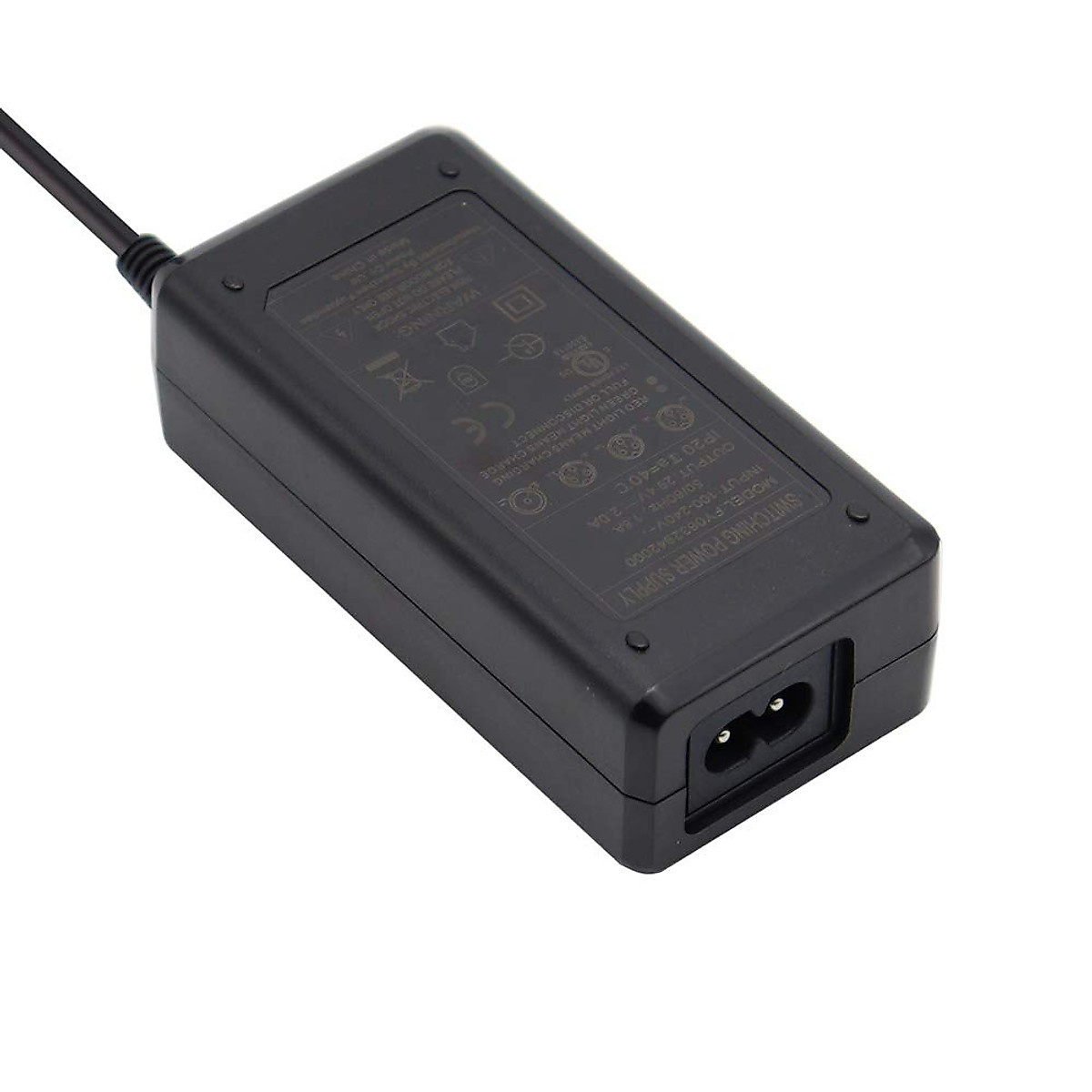 Eseegoo UL 24V 2A Lithium Battery Charger for Razor MX350 E100 E150 E300 E200 E175 E125 E225 E325 E350 E400 E500 PR20 ZR350, Dirt Quad, Pocket Mod, Dirt Rocket, Sport Mod, Pocket Rocket 3-Prong Inline