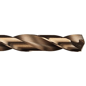 Precision Twist R18CO Cobalt Steel Jobber Drill Bit, Bronze Oxide Finish, Round Shank, Spiral Flute, 135 Degree Point Angle, 54 (Pack of 12)