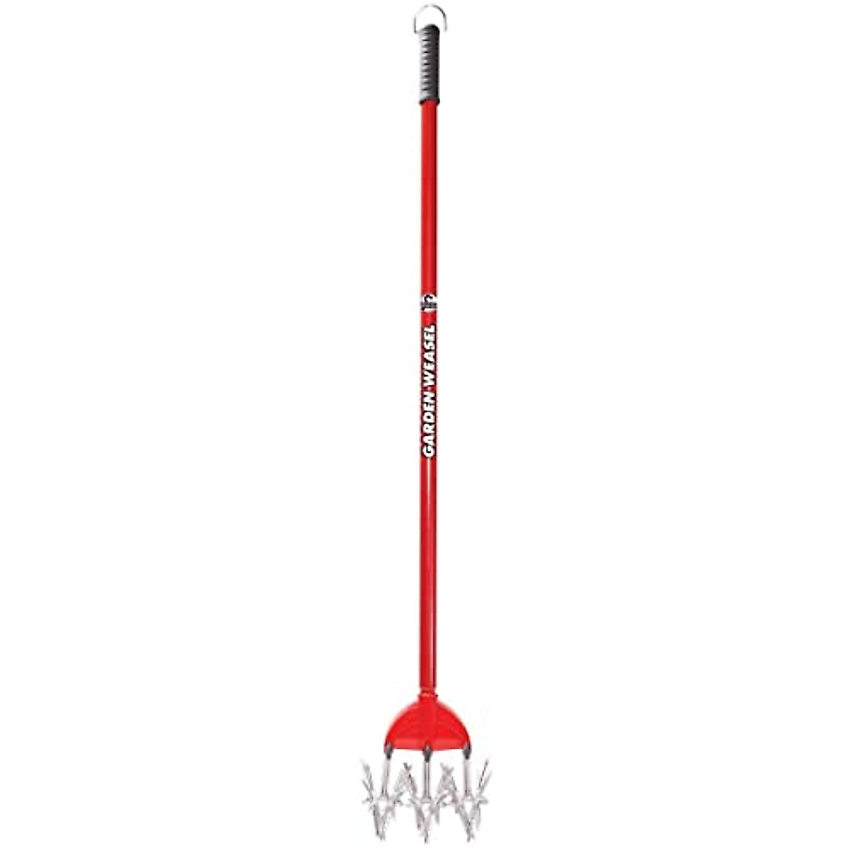 Garden Weasel Cultivator and Hand Tiller 90206 - Garden Tiller with Detachable Tines - Manual Hand Ground Tiller - Weather and Rust Resistant - Carbon Steel