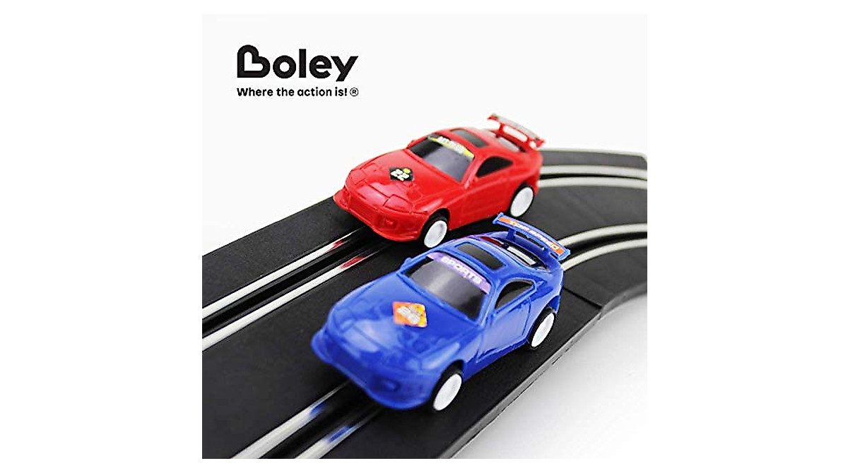 Boley Slot Car Racing Track Set - Endless Racing Fun for Kids
