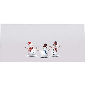 Holiday and Winter Snowman Printable Place Cards, Set of 60 (10 Sheets), Laser & Inkjet Printers - Wedding, Party, Dinner, and Special Events - Made in the USA