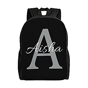 Custom Backpack Personalized Daypack for Kids Boys Girls Youth Men Women Adult Design Your Own Backpack with Text Name Customized Laptop Shoulder Bags Lightweight School Bookbag 16In Birthday Gift