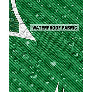 Vandarllin Outdoor Throw Pillows Covers 18X18 Set of 2 Waterproof Irish Flag Printed with Green Clover Leaf Decorative Zippered Lumbar Cushion Covers for Patio Furniture,