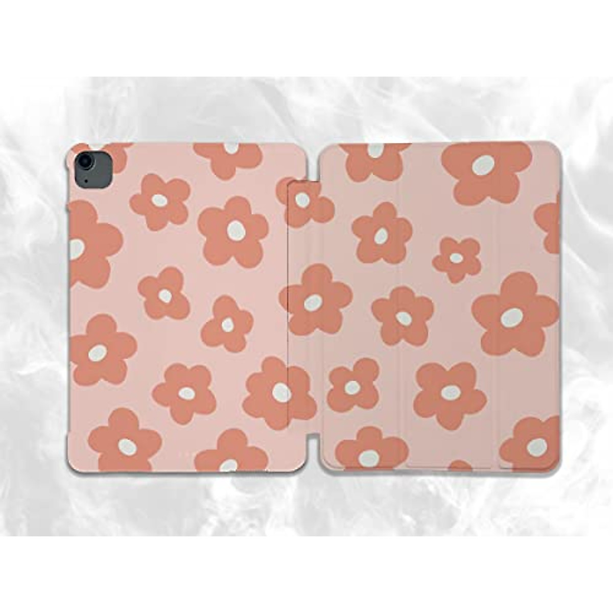 Cute Flowers Kawaii Pattern case Compatible with iPad Mini Air Pro 7.9 8.3 9.7 10.2 10.9 11 12.9 inch Pattern Cover New 2022 2021 Trifold Stand 3 4 5 6 7 8 9 Generation (10.2" 7/8/9 gen)