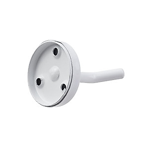 MY MIRONEY 5PCS White Coat Hooks Stainless Steel Robe Hook Hardware Wall Mount Towel Hangers with Screws for Bathroom, Bedroom, Livingroom, Closets (1.89")