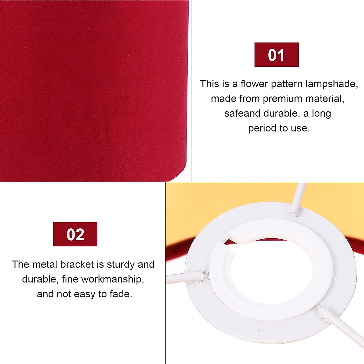 Lurrose Burlap Lamp Shade Chandelier Lamp Shades Drum Lampshade Modern Lamp Shades Table lamps Floor lamp Medium Drum Shades