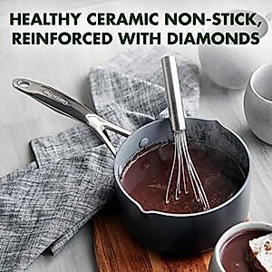 Greenpan Venice Pro Milk pan, 16 cm/1.6L, Gray