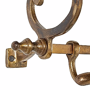 Deco 79 Wall Shelf, 42" L x 18" W x 12" H, Brown