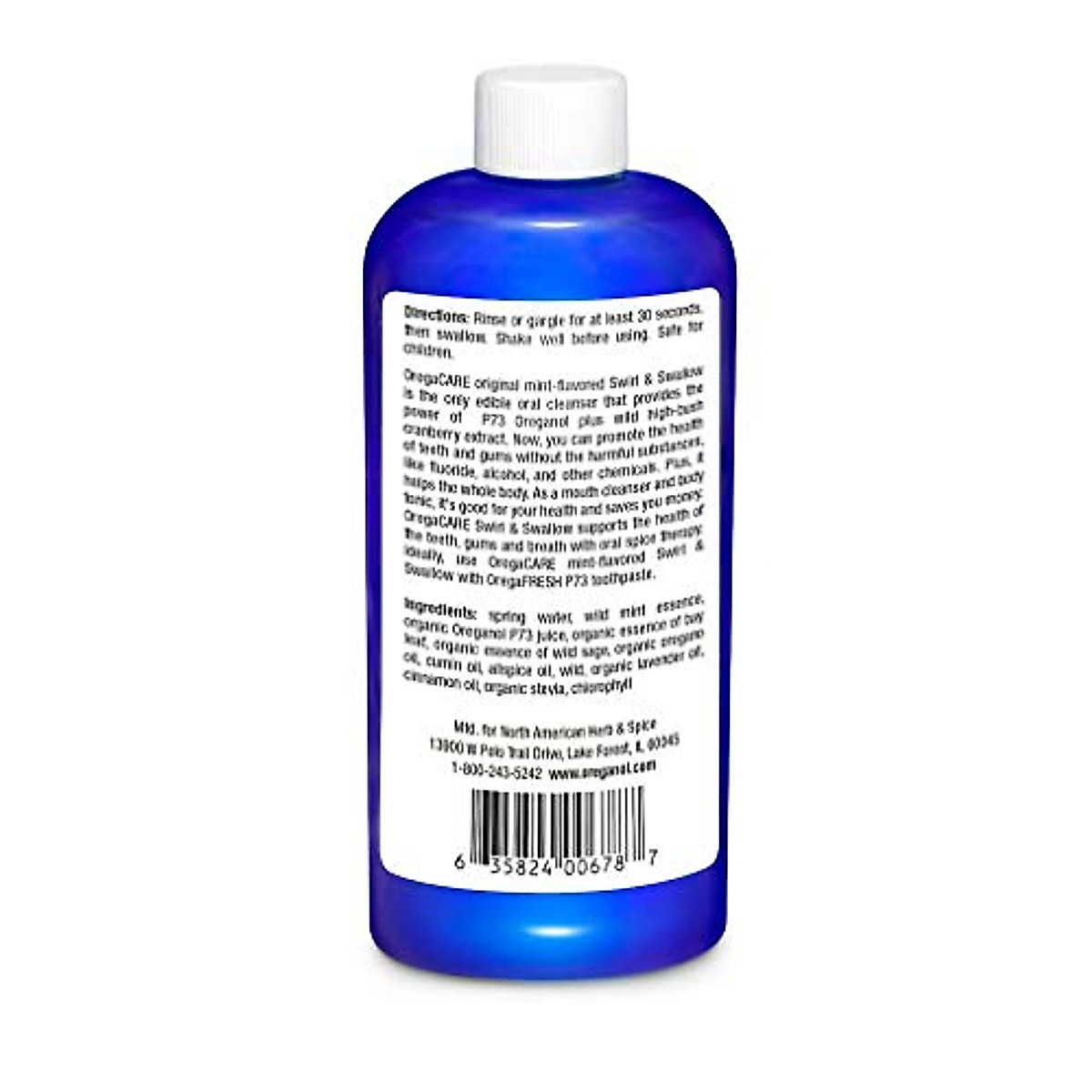 North American Herb & Spice OregaCARE Swirl & Swallow, Wild Mint Flavor, 8 fl. oz.