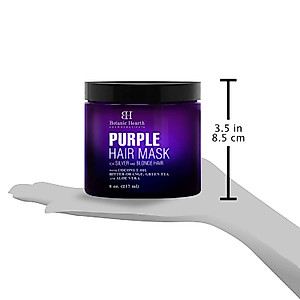 Botanic Hearth Purple Hair Mask - for Blonde, Silver and Gray Hair, Sulfate & Paraben Free - 8 fl oz