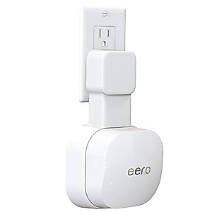 Outlet Wall Mount Only for eero 6 & eero 6+ mesh Wi-Fi System, No Messy Wires & Space Saving Outlet Mount Holder for eero 6 Extender (1 Pack)