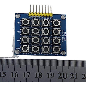 ZYM119 1pcs 4x4 Matrix Keyboard Module Board with 16 Keys MCU for Computer Circuit Board