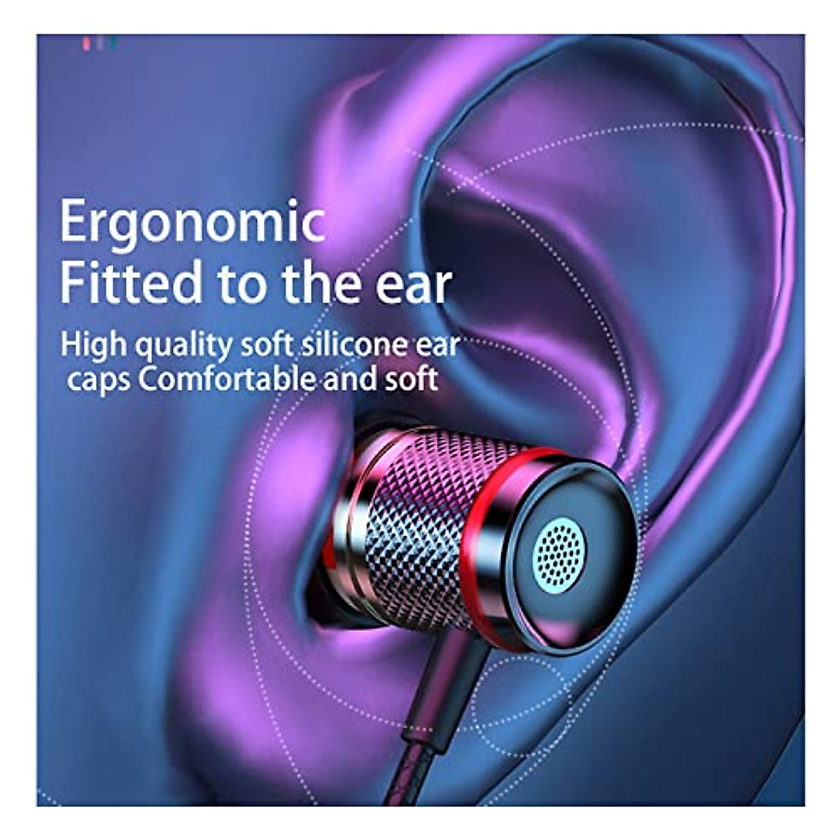 DSVOTVOT USB C Headphones, Earphones with Microphone,Type C Stereo Sound Headphones Wired in-Ear Earbuds for Samsung Galaxy S22 S21 FE OnePlus 10 9 Pro Google Pixel 6
