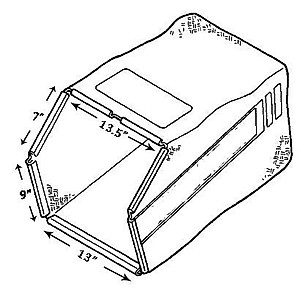 ALL THAT GARDEN Lawn Mower Replacement Bag for Honda HRC216, Replaces Honda 81320-VK6-000 Fabric Grass Bag, Suitable for The Honda HRC216PDA, HRC216HDA, HRC216HXA