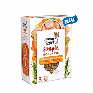 Purina Beneful Simple Goodness,with Farm-Raised Chicken 12 Stay Fresh Packs