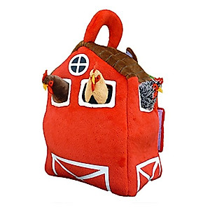 Adore 12" Hen House Chicken Coop Plush Stuffed Animal Playset