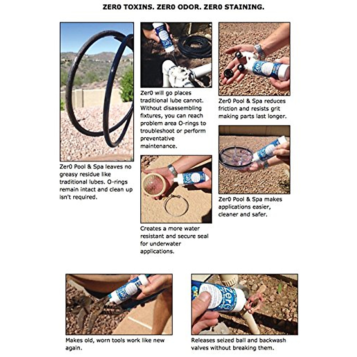 Lubegard 75200 Zer0 Pool and Spa Lubricant - 8 oz.