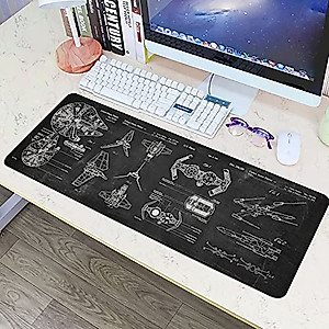 Spaceship Space Mouse mat, Sci-fi Control Console Display Desk Mat, Large Mouse pad for Desk, Gamer Mouse pad, Laptop Pad Mat, Gaming Accessories, Computer Accessories, Gaming Room Decor, SciFi Gift
