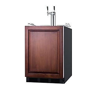 Summit 24 in Wide Built-In Kegerator, ADA Compliant Commercial - Built-in kegerator for use under ADA compliant counters with dual tap kit for two 1/6 kegs