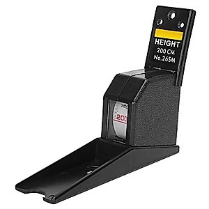 Eboxer Height Measuring Tape Measure 6.56Ft/2m, Automatic Retractable Adult Child Height Tool Ruler, Wall Mounted Metal Measuring Tool for Height Measurement (Black)