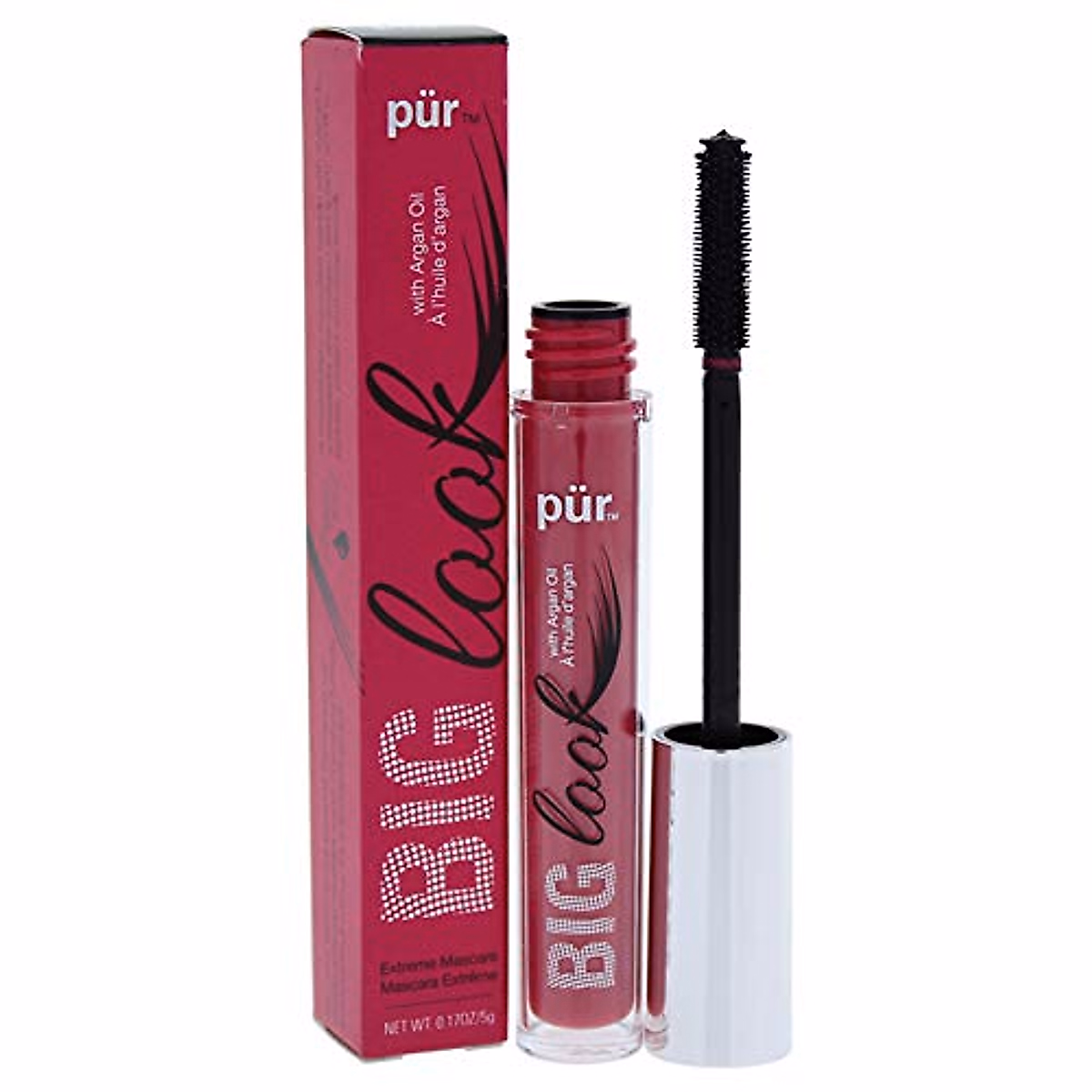 PÜR Big Look Mascara in Black - Volumizing And Lengthening Lash Mascara For Longer, Fuller, Softer Lashes - Cruelty-Free & Vegan Mascara Lash Tint