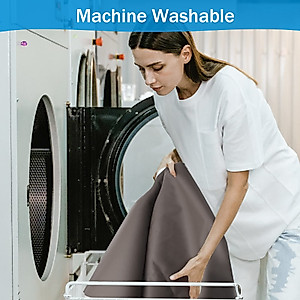 Splat Mat for Under High Chair - 51in PU Waterproof SI Anti-Slip Multipurpose Splash Mat, Washable High Chair Mat Floor Protection Table Cloth Portable Picnic Play Mat, Grey