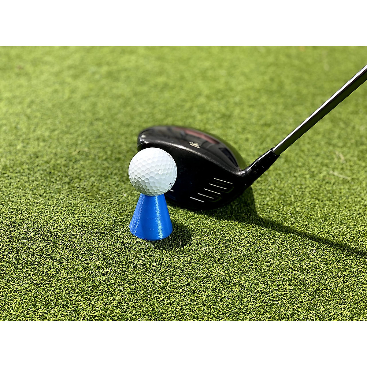 Kreative Dilla Designs KDD Golf Mat Tees, Golf Simulator Tees, Winter Golf Tees (Pack of 10), Blue, Large