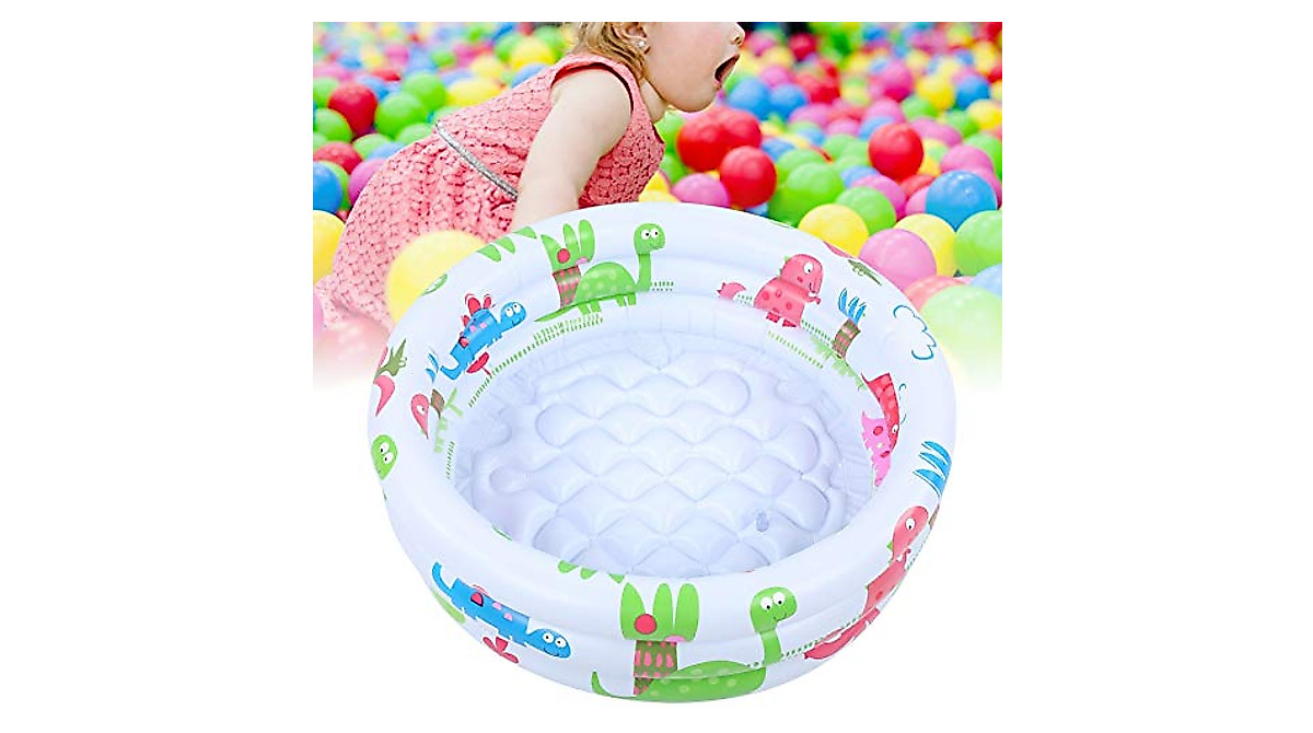 Portable Kiddie Pool for Kids Indoor & Outdoor Fun | Inflatable ...