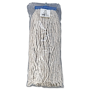 Boardwalk 720C Mop Head, Economical Lie-Flat Head, Cotton Fiber, 20oz, White, 12/Carton