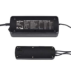 REPTIZOO Digital Thermometer Hygrometer Temperature Controller for Reptile Tank Water Terrarium, Waterproof Reptile Timer with Thermostat Controller Lighting Timer (THC15)