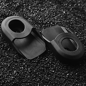 LWITDOG Bike Crank Boot Protectors MTB Arm Protectors for Bicycle Cranks Anti-Friction Rubber for Mountain,Road Bike-1 Pairs (Black)