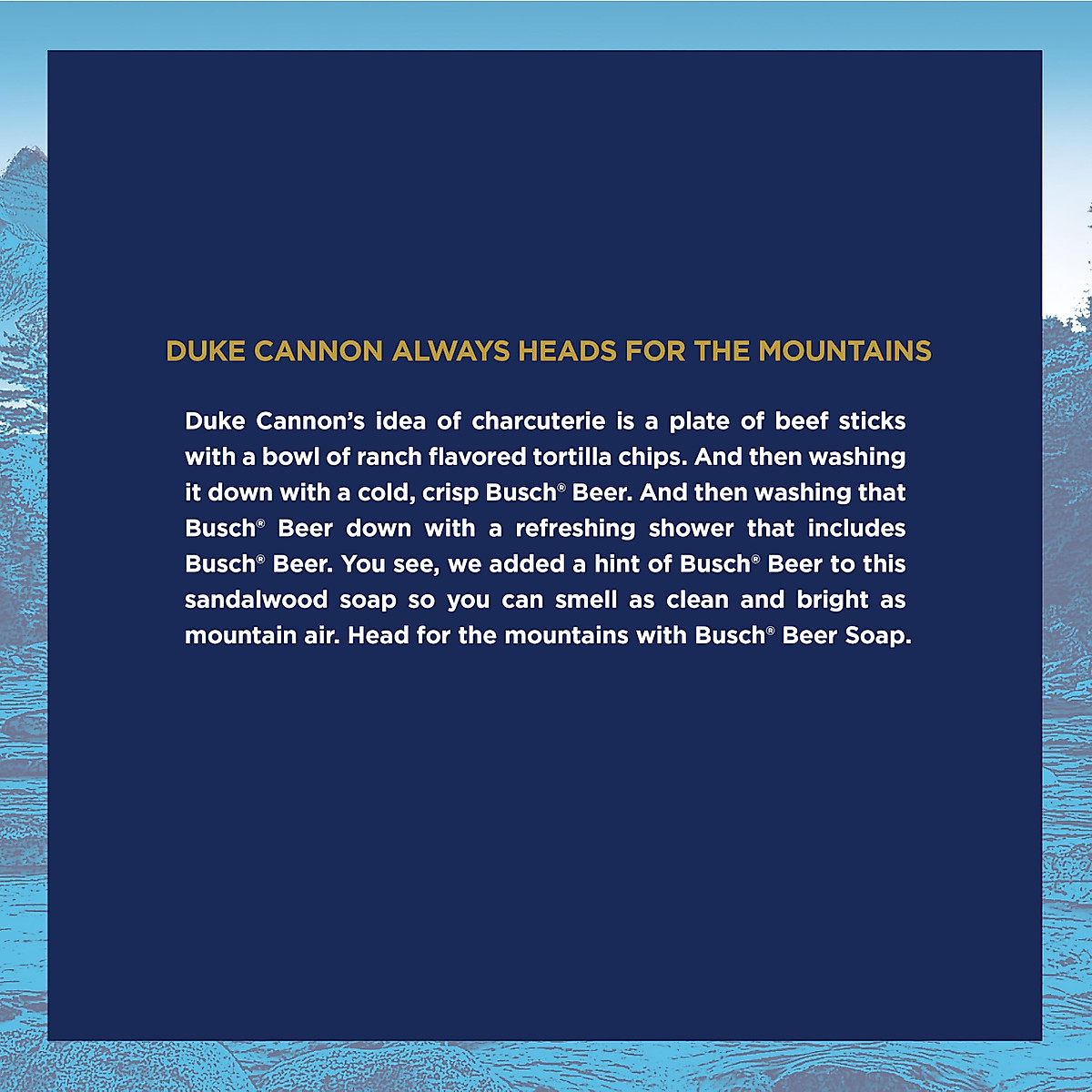 Duke Cannon Supply Co. Big Ass Brick of Bar Soap - Superior Grade, Large Men's Soap Made with Busch, All Skin Types, Masculine Sandalwood Scent, 10 oz.