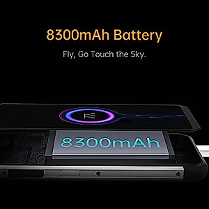 OUKITEL Rugged Smartphone Unlocked WP17, Night Vision 64MP Triple Camera, Android11 8300mAh Battery 8GB+128GB Dual 4G Global Bands Rugged Cell Phone 6.78“FHD+ IP68 Waterproof NFC Tough Mobile Phone