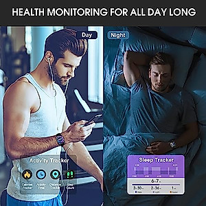 Smart Watch Fitness Watch with Sleep Heart Rate Monitor