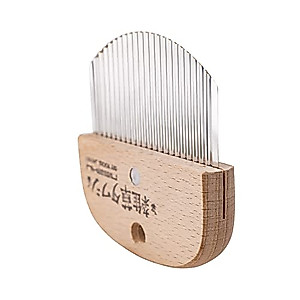 Nisaku NJP2500 Zassou Tawashi Crevice and Sidewalk Crack Weeder, Japanese Blade, 3.25-Inch, Stainless Steel/Wood Handle