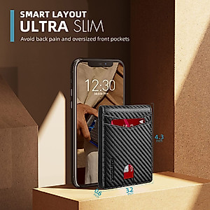 RUNBOX Men's Wallets 15 Card Holder Slim Rfid Leather 2 ID Window With Gift Box Men's Accessories