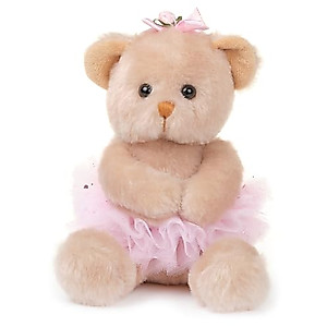 Bearington Collection Bella Plush Ballerina Teddy Bear Stuffed Animal, 6 Inch