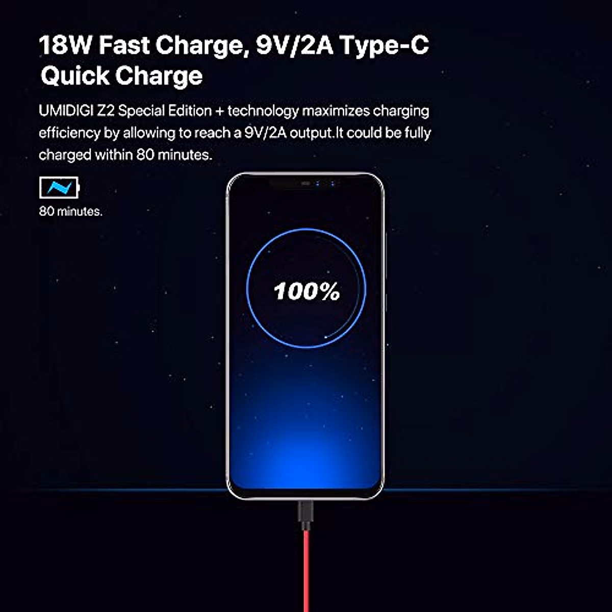 UMIDIGI Z2 Special Edition- 4GB RAM+64GB ROM Unlocked Cell Phone - 6.2" FullView Display（19:9 Ratio - Dual Sim 4G Volte Unlocked Smartphone -16MP+8MP Dual Camera - 3850mAh Battery(Fantastic)