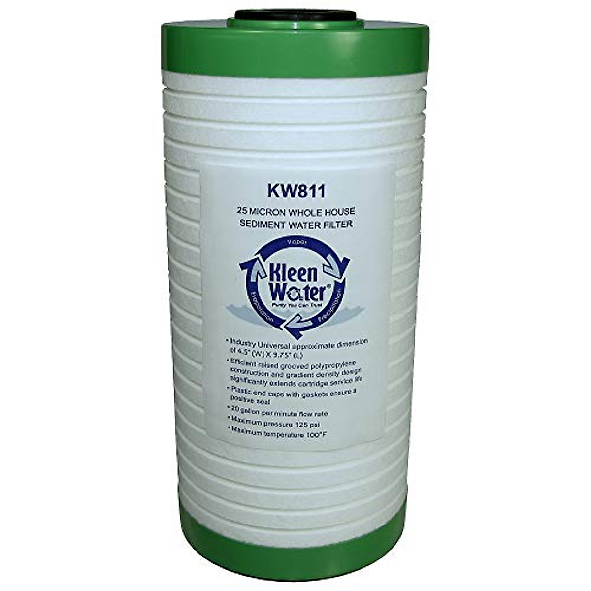 KleenWater KW811 Replacement Water Filter Compatible With AO Smith AO-WH-PREL, Whirlpool WHKF-GD25BB, Set of 4