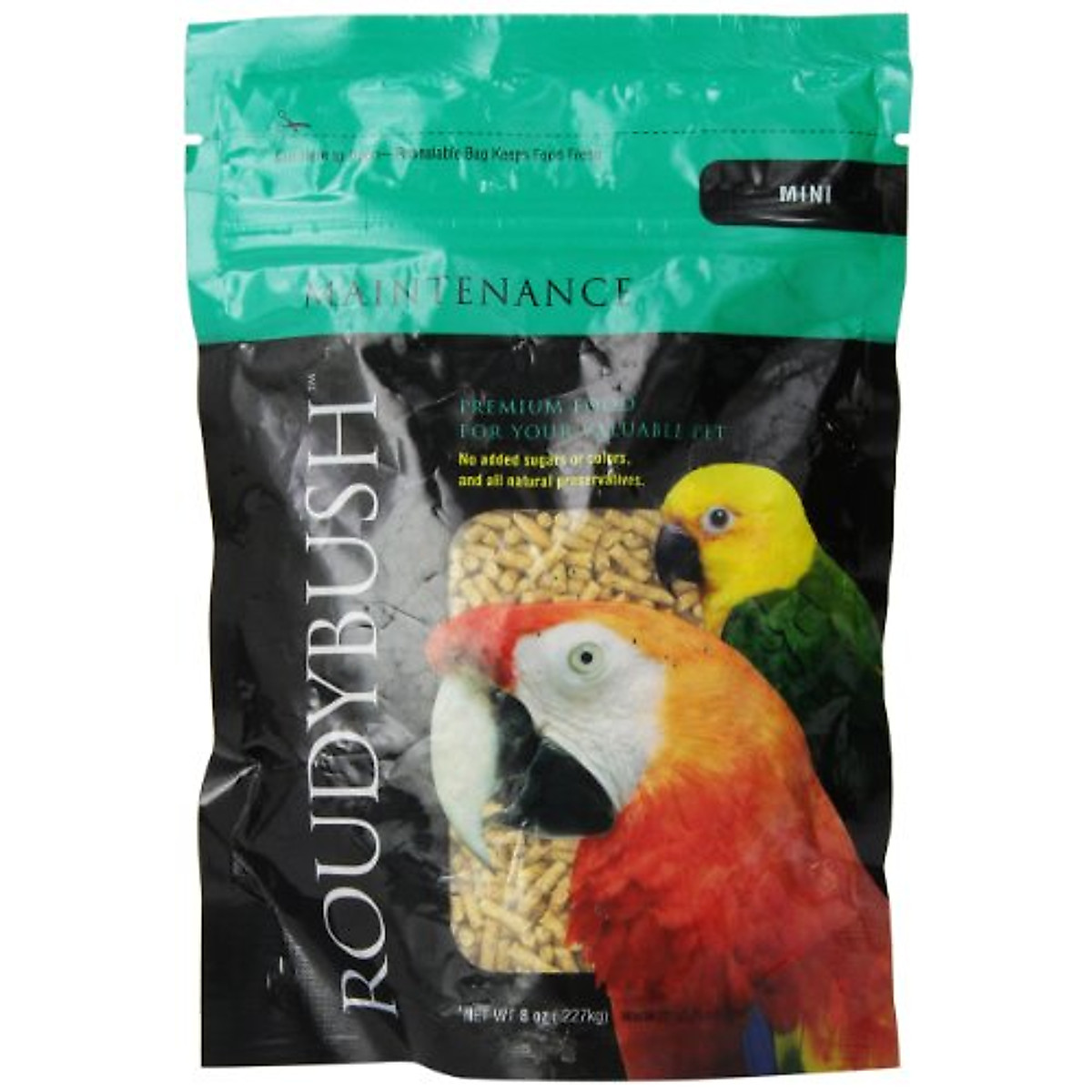 RoudyBush Daily Maintenance Bird Food, Mini, 8-Ounce