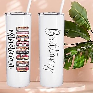 Licensed Esthetician Tumbler, Stainless Steel Vacuum Insulated Tumbler, Coffee Travel Cup, Gift for Esthetician (20 oz)