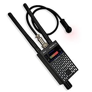 Hidden Camera Bug Detector Upgraded 2022 Newest Anti Spy Detector with LCD, RF Signal Wireless GPS car Tracker Eavesdropping Device Finder with Extra AI Function, GSM,MAZEBLITZ