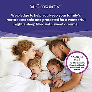 Cal King Size Waterproof Bamboo Mattress Encasement by Slumberfy - Premium Skin-Safe Mattress Protector with 360° EZ Zipper, Lab-Tested Bed Bug Protection, Zippered Encasement (72x84 in)