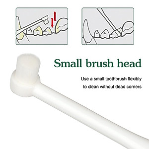 MiOYOOW 2PCS Dog Toothbrush, Pet Toothbrush with Ultra Soft Bristles for Sensitive Pet Teeth & Gums Puppy Kitten Cats Small Breed Dogs