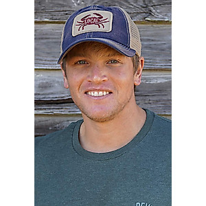 Everyday Trucker Hat Local Seafood Crab, Deep Ocean Blue