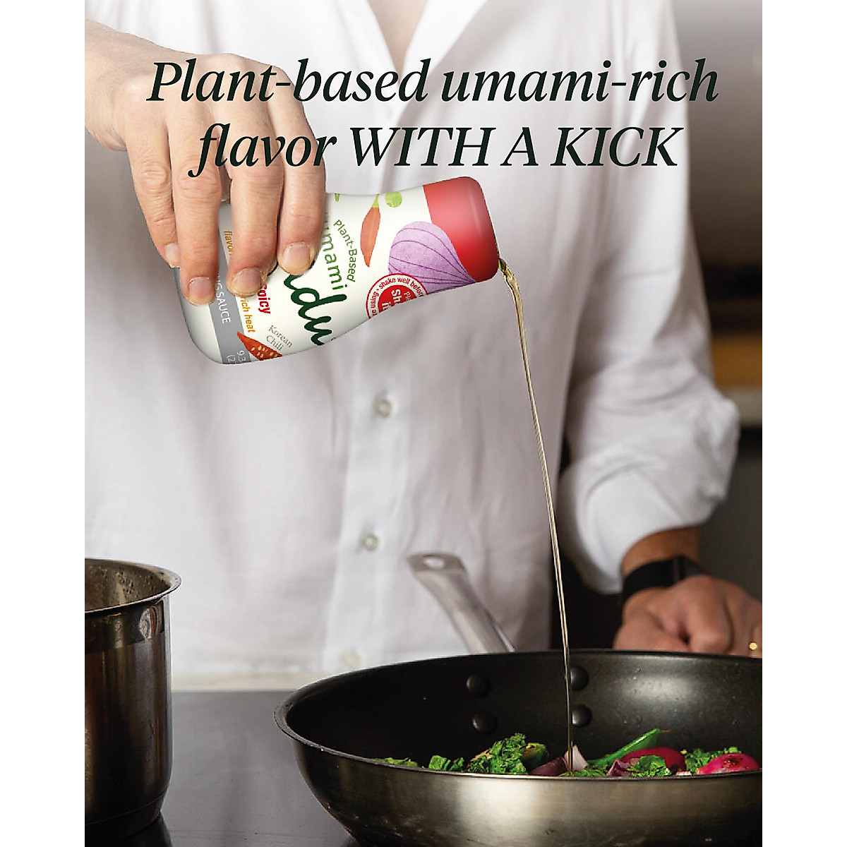 Yondu Hot & Spicy - Plant-Based Spicy Seasoning Sauce – Flavorful umami rich heat to awaken your palate. Better Than: Fish Sauce, Soy Sauce, Bouillon (9.3 Fl oz)