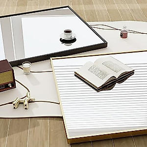 Extra Large 71"x30" Full Length Mirror - Standing, Hanging, or Leaning Rectangle for Wall or Floor - Wall-Mounted Full Body Dressing With Aluminum Alloy Frame for Living Room - Black