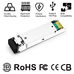 OPSTRAN 1000BASE-SX SFP Optical Transceiver Module Compatible with Netgear AGM731F 850nm 550m DDM Duplex LC MMF