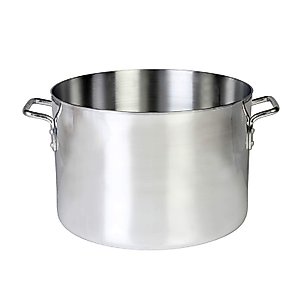 Thunder Group ALSKSU040 Sauce Pot, 40 qt, 18-1/4" dia. x 10-1/8"H, 2" handle, aluminum, mirror-finished, dishwasher safe, standard Electric, Gas Cooktop, Halogen Ready, NSF